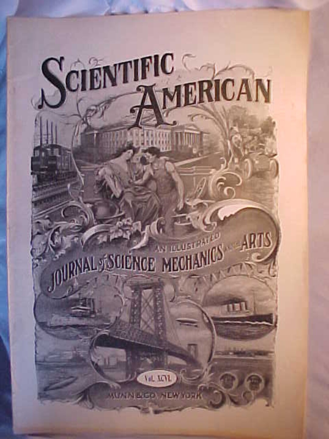 January 5, 1907 Scientific American Magazine With Battleship Vermont on ...