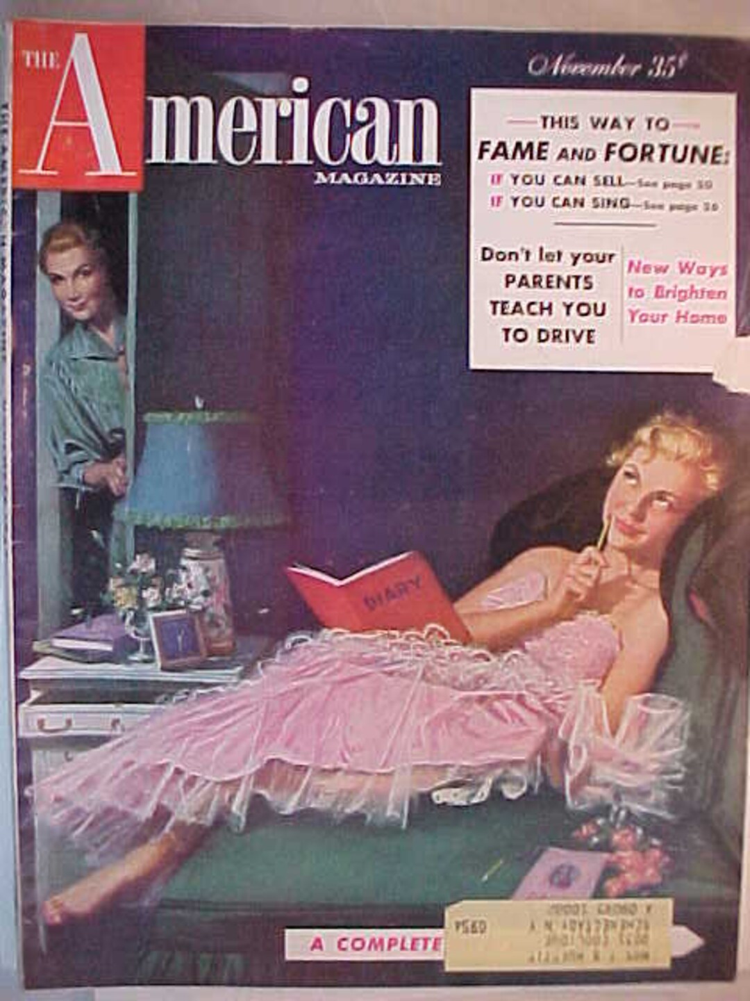 November 1953 the American Magazine Has 136 Pages of Ads & Articles ...
