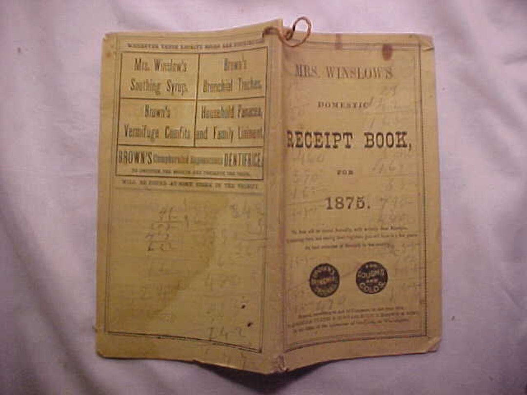 1875 Mrs. Winslows Soothing Syrup for Childrens Teething Curtis ...