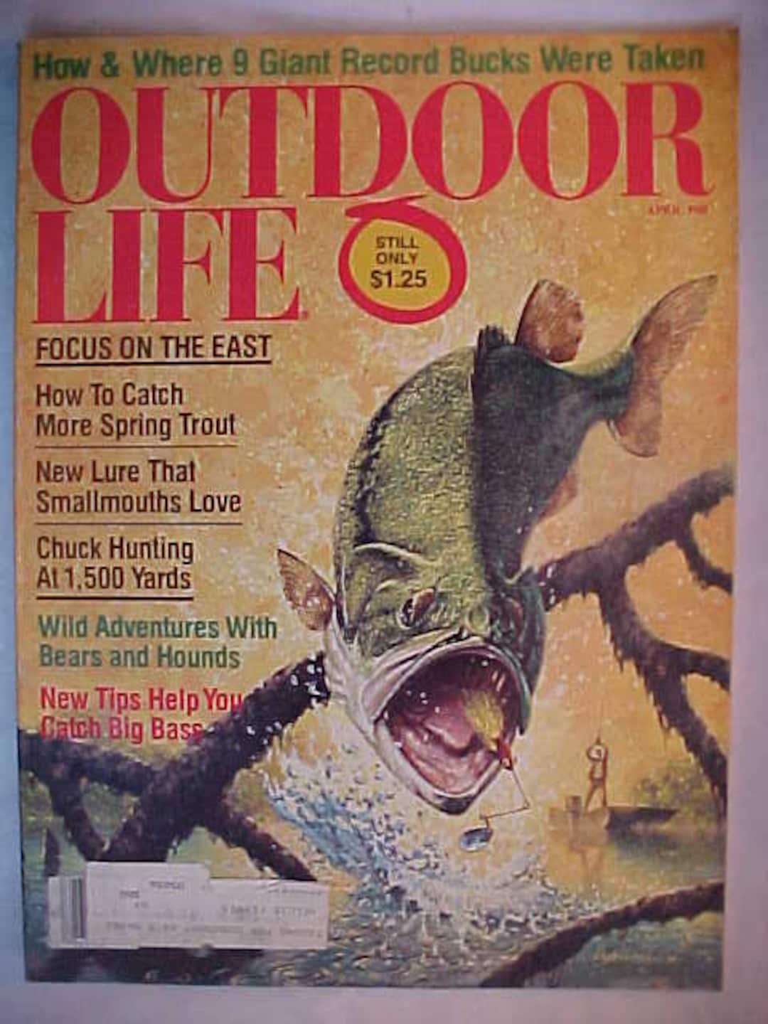 April 1981 Outdoor Life Magazine With Cover Art by George Schelling ...