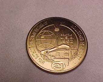 1962 Seattle Century 21 Exposition Dollar Token - Etsy