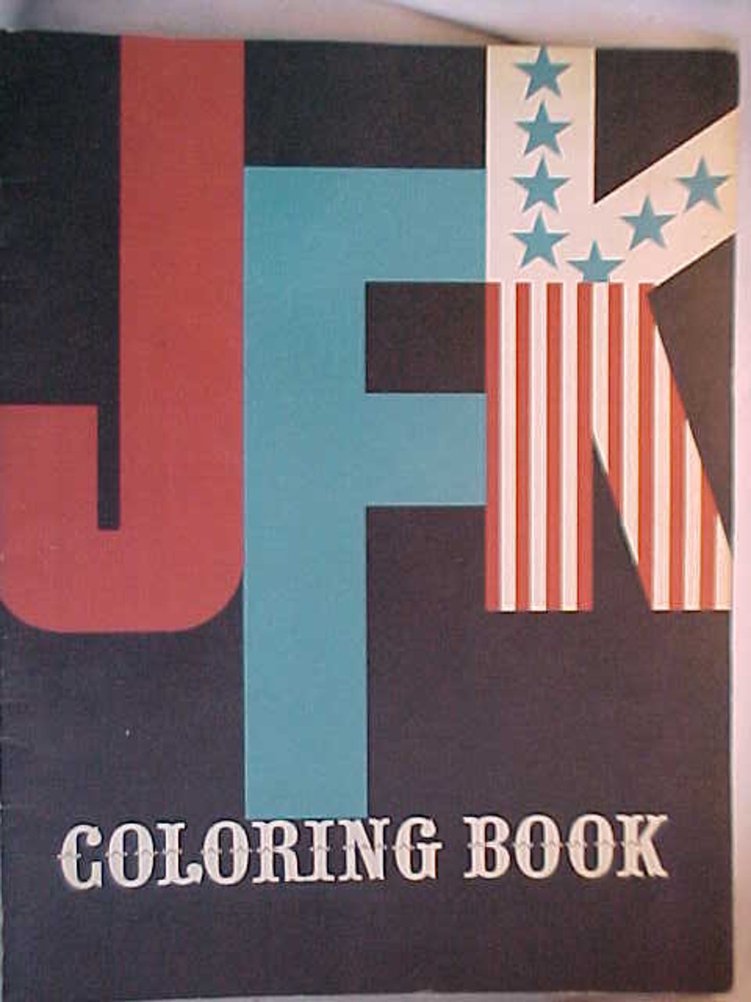 1962 JFK Coloring Book by Drucker Kanrom Inc., John F. Kennedy History ...