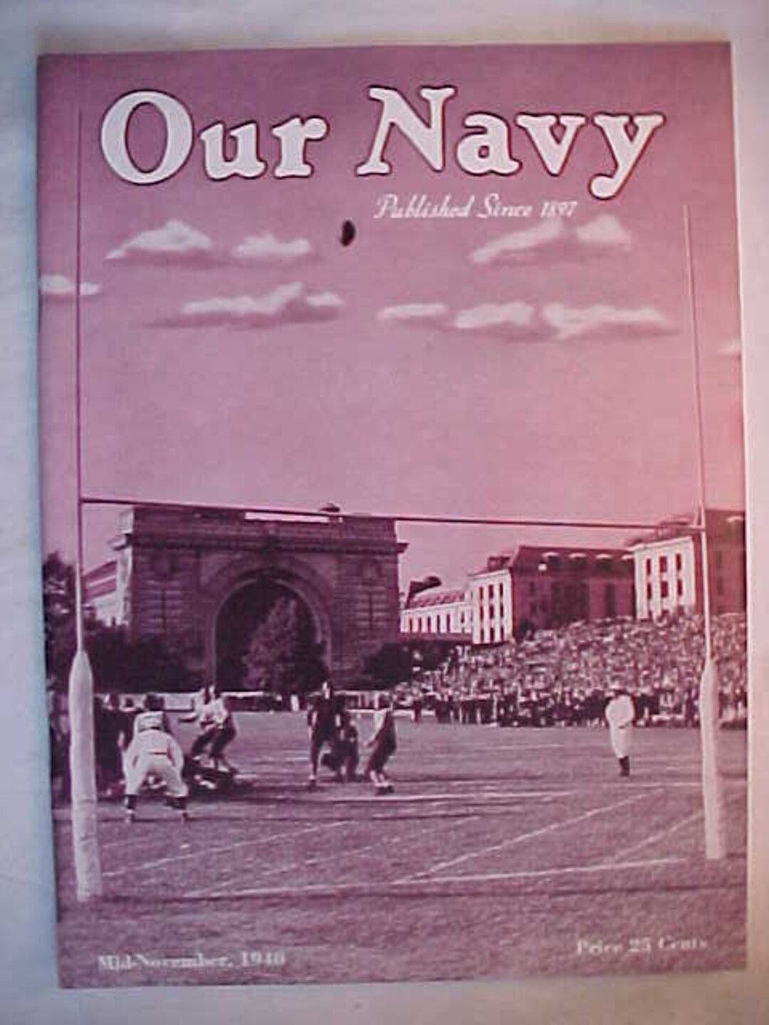 Mid November 1940 Our Navy Magazine With Navy Football at - Etsy