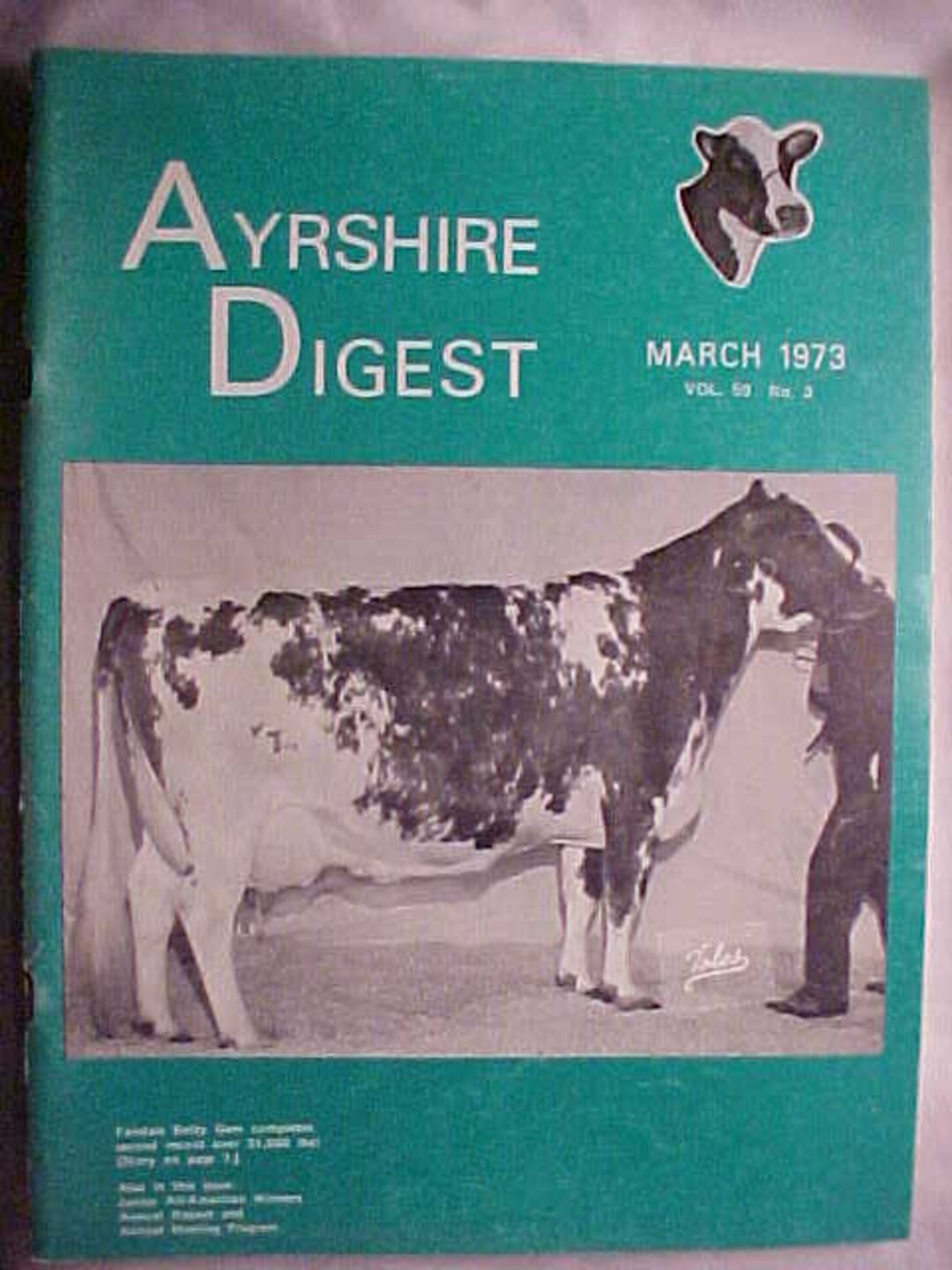 March 1973 the Ayrshire Digest Magazine the Ayrshire Breeders ...