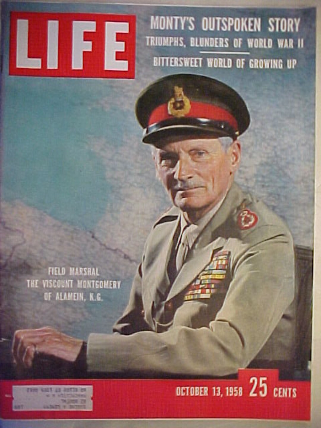 October 13, 1958 LIFE Magazine With Marshall Viscount Montgomery on the ...