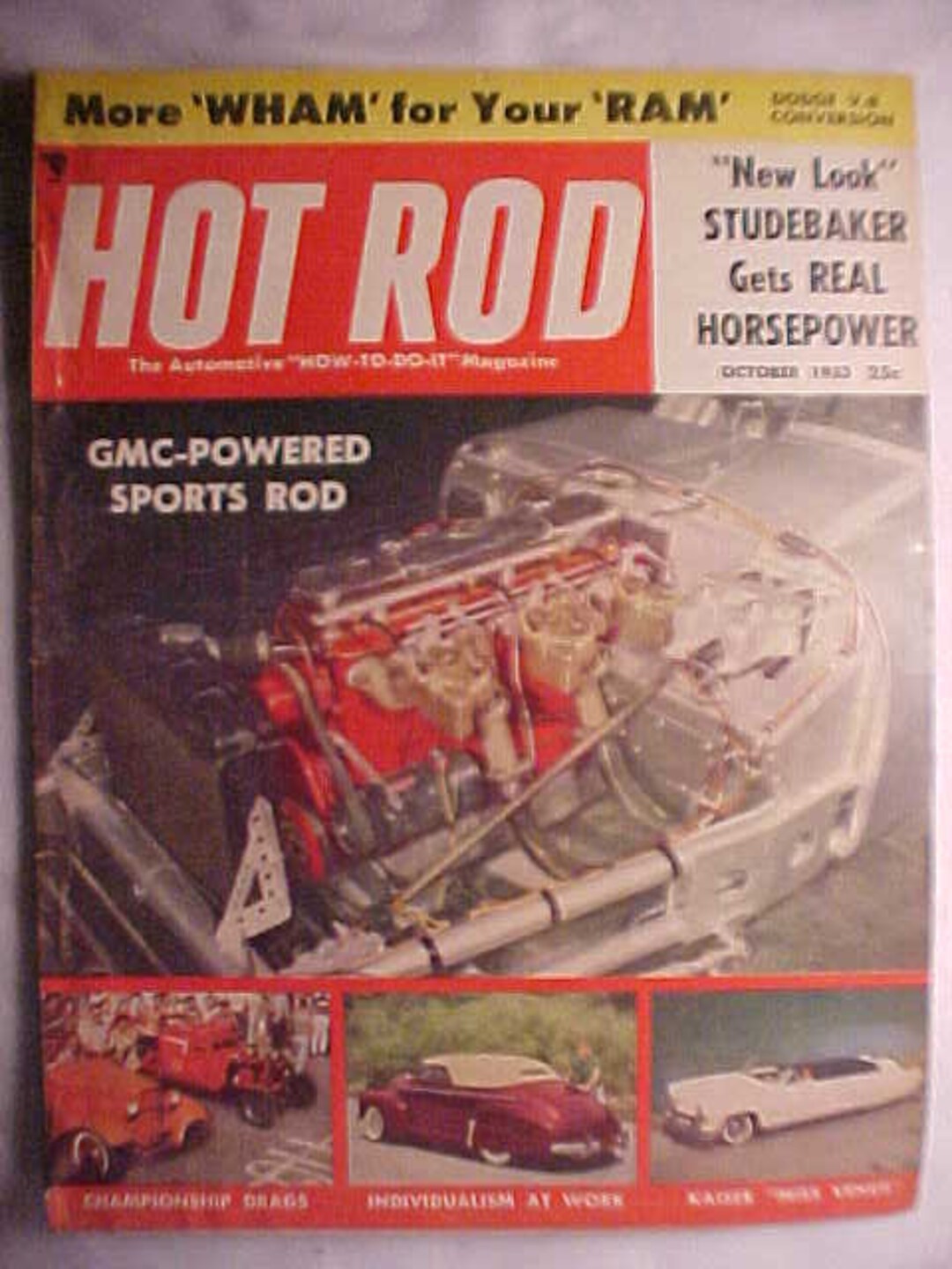 October 1953 Hot Rod Magazine Has 82 Pages of Ads and Articles, Antique ...