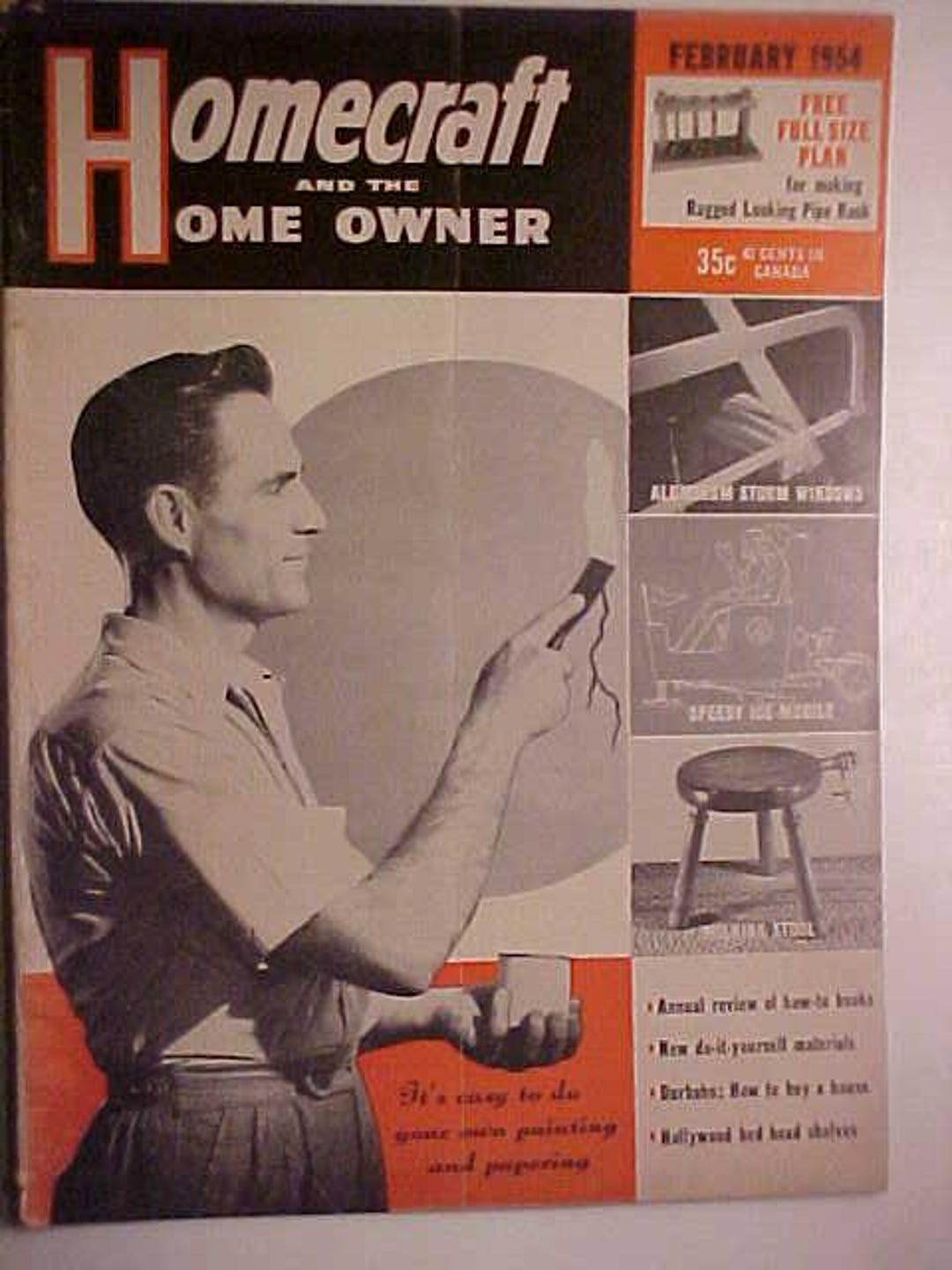 February 1954 Home Craft and the Home Owner Magazine, Has 60+ Pages of ...