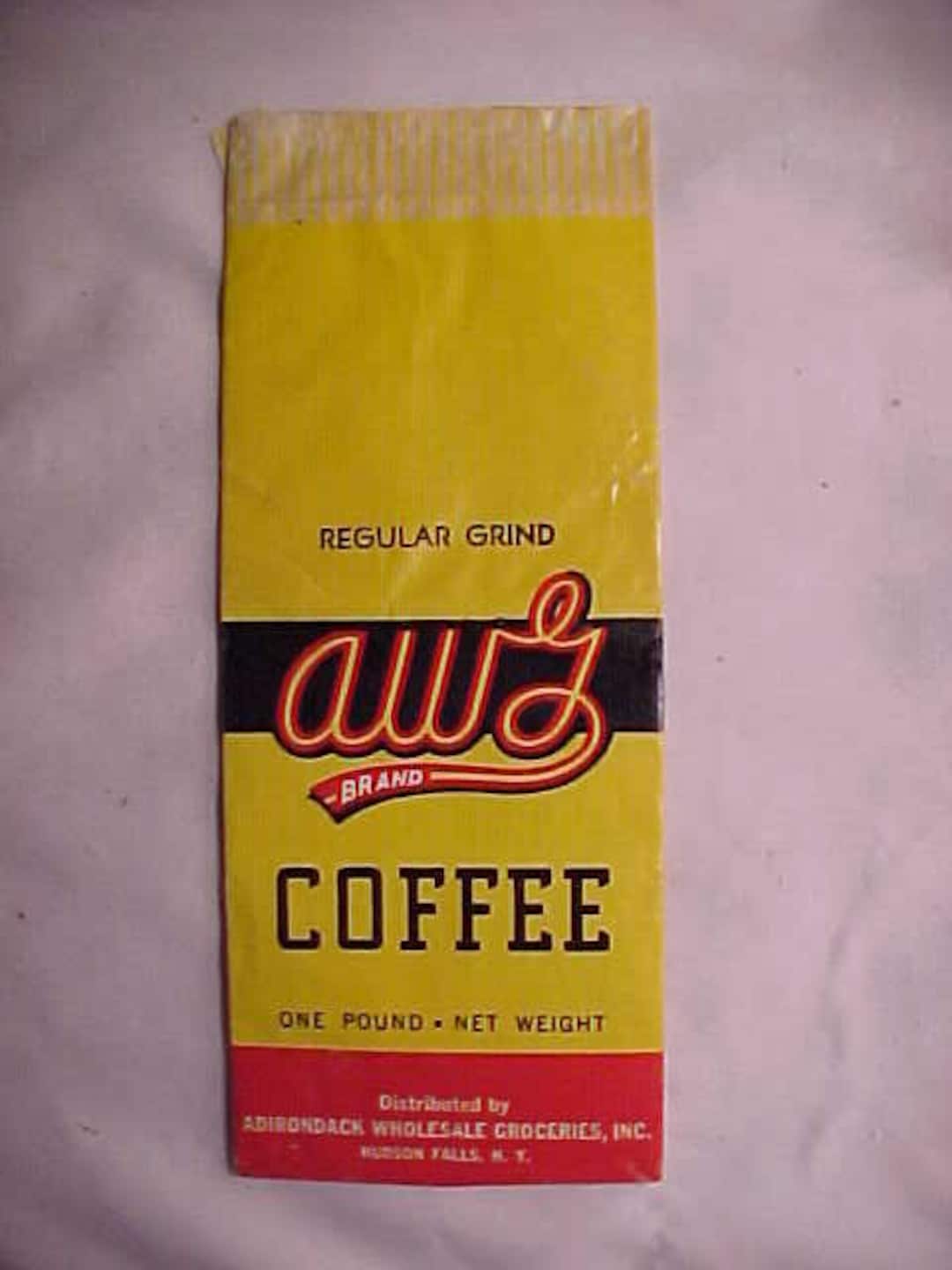 C1930-40s AWG Brand Coffee Distributed by Adirondack Wholesale ...