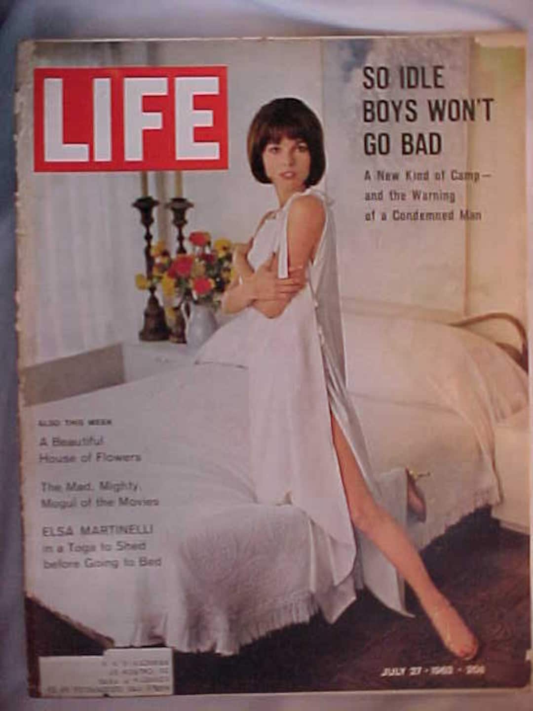 July 27, 1962 LIFE Magazine With Elsa Martinelli on the Cover Has 92 ...