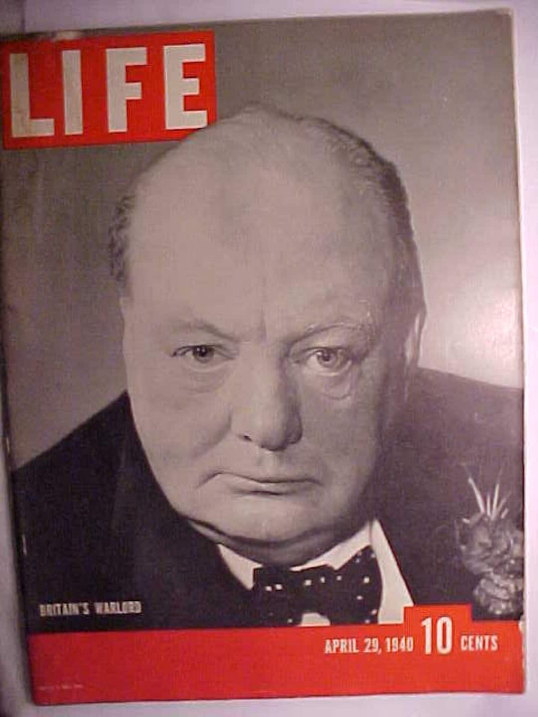 April 29, 1940 LIFE Magazine With Winston Churchill on the Cover Has ...