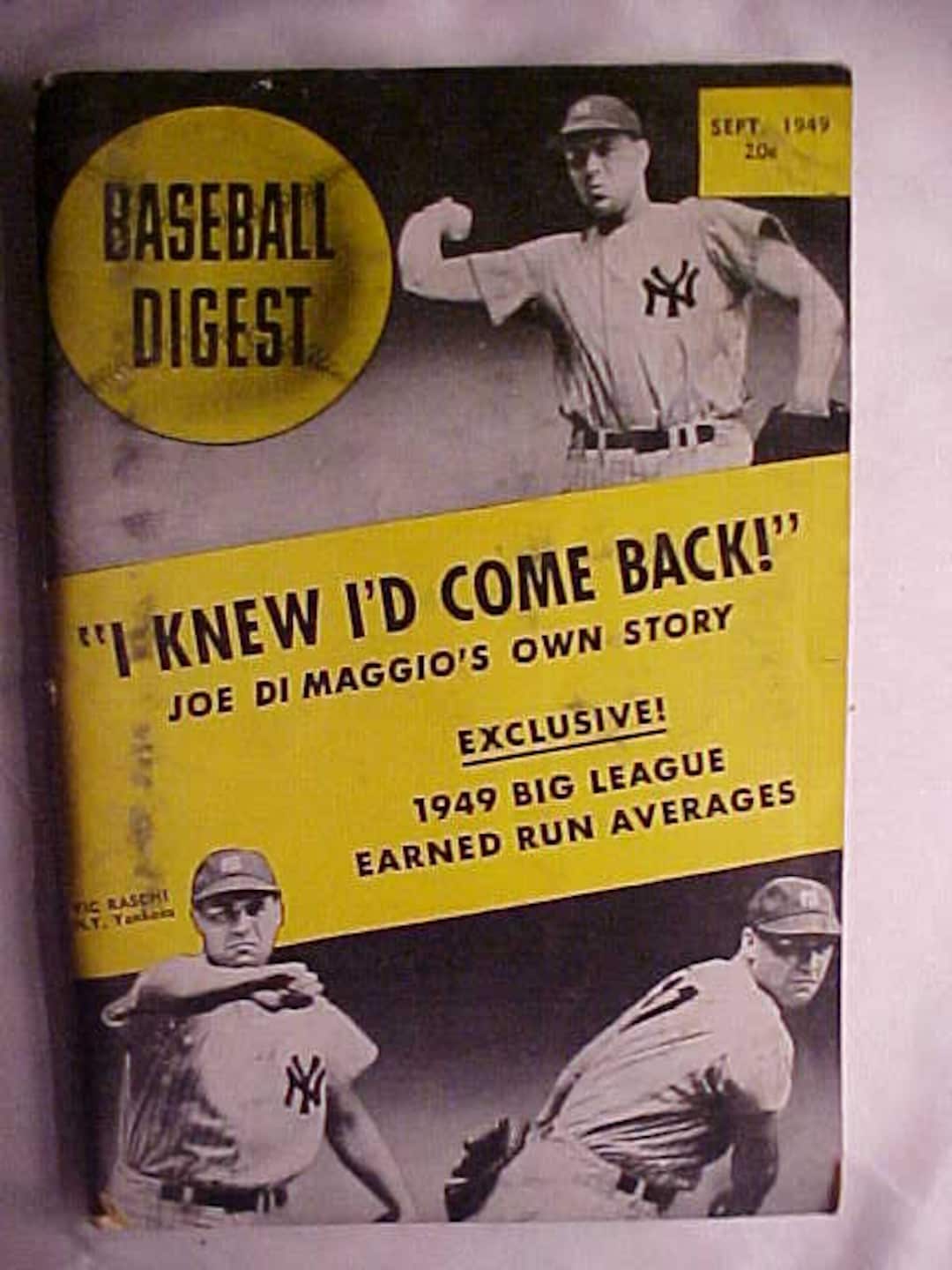 September 1949 Baseball Digest Magazine Volume 8 Number 9 With Vic ...