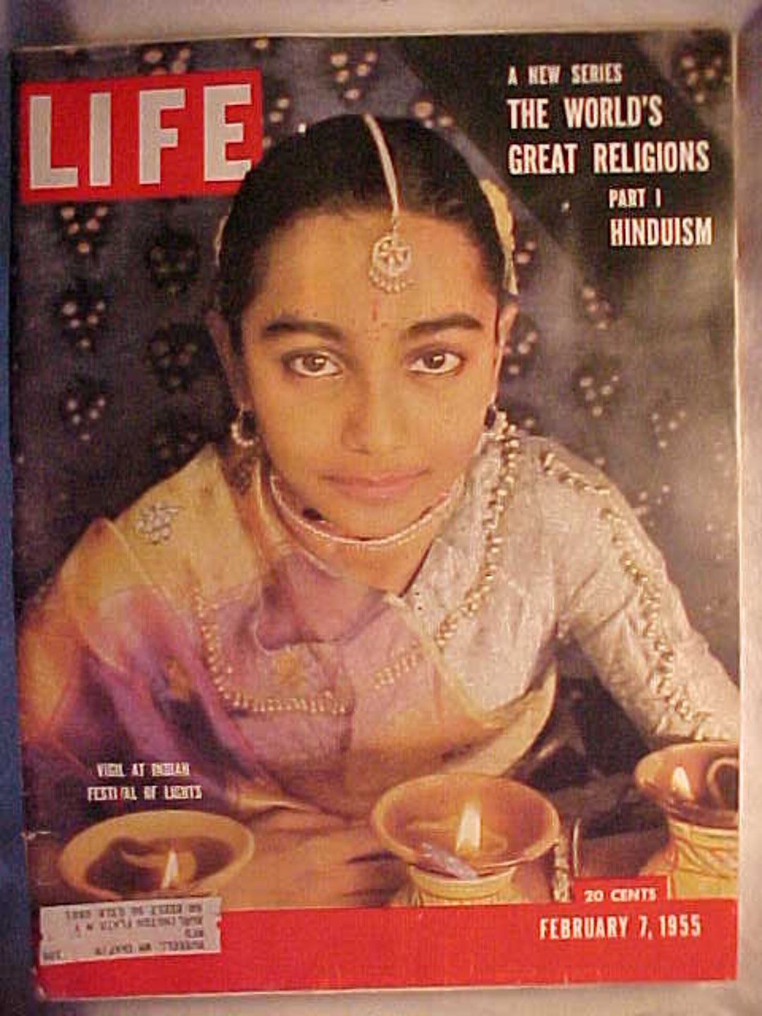 February 7, 1955 LIFE Magazine With Hinduism Indian Girl on the Cover ...