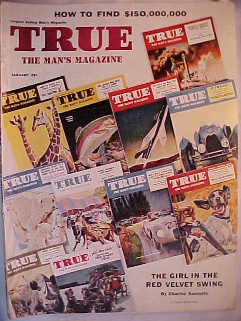 January 1954 True the Man's Magazine With Nice Cover Art - Etsy