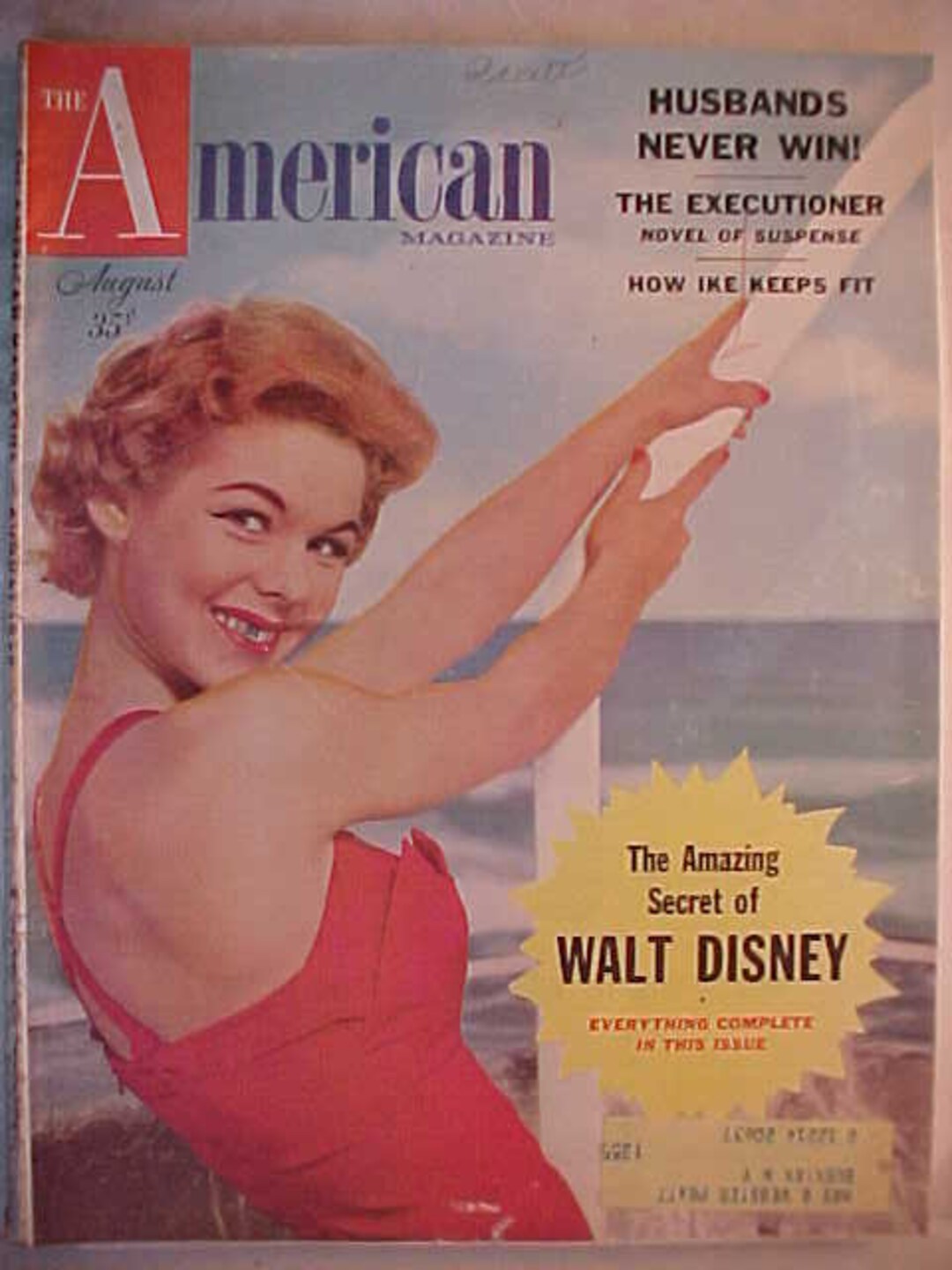 August 1955 the American Magazine Has 136 Pages of Ads & Articles ...