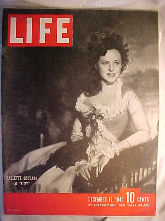 December 17 1945 LIFE Magazine With Paulette Goddard on the - Etsy