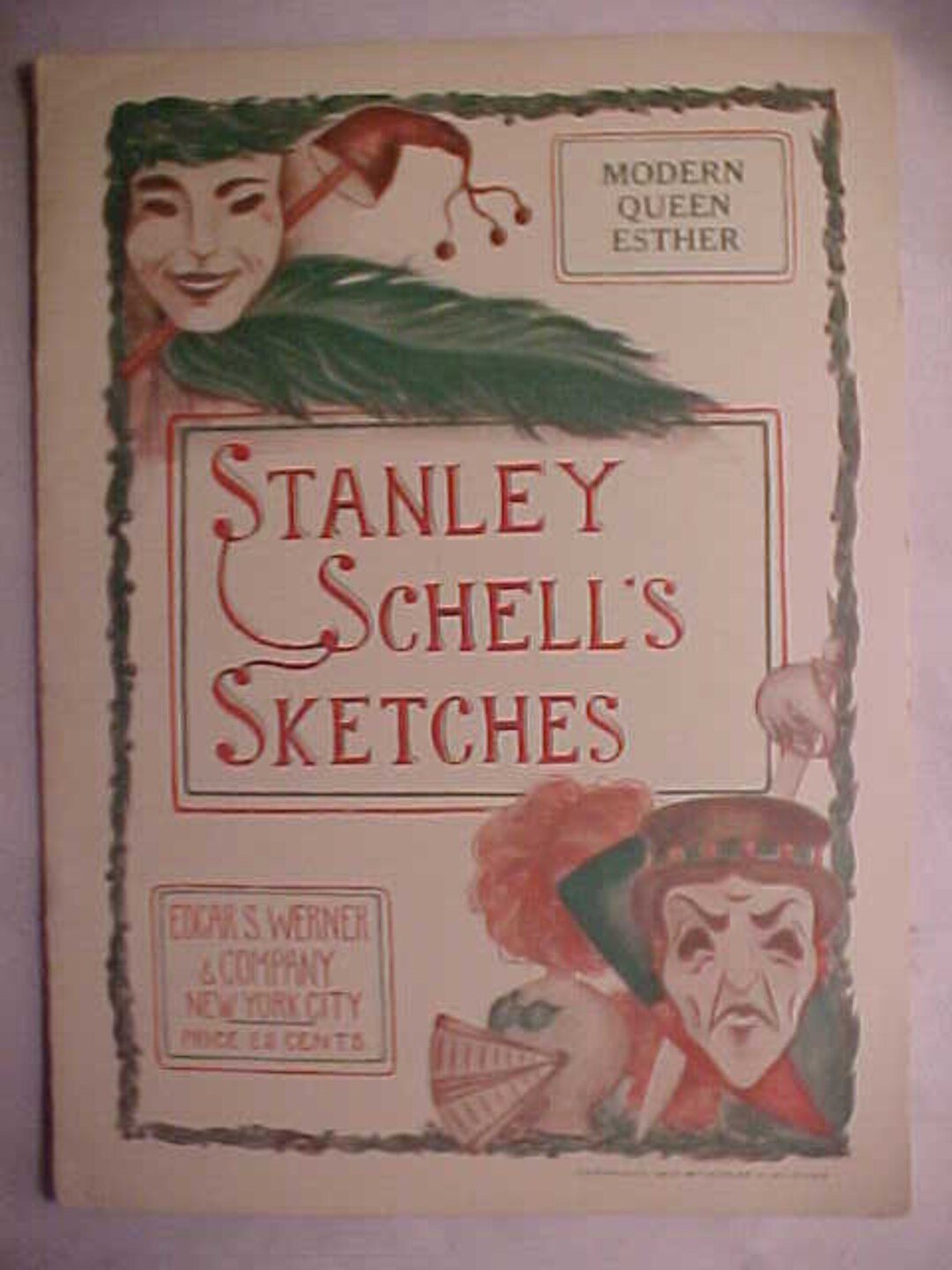 1914 Stanley Schell's Sketches Modern Queen Esther Edgar S. Werner ...