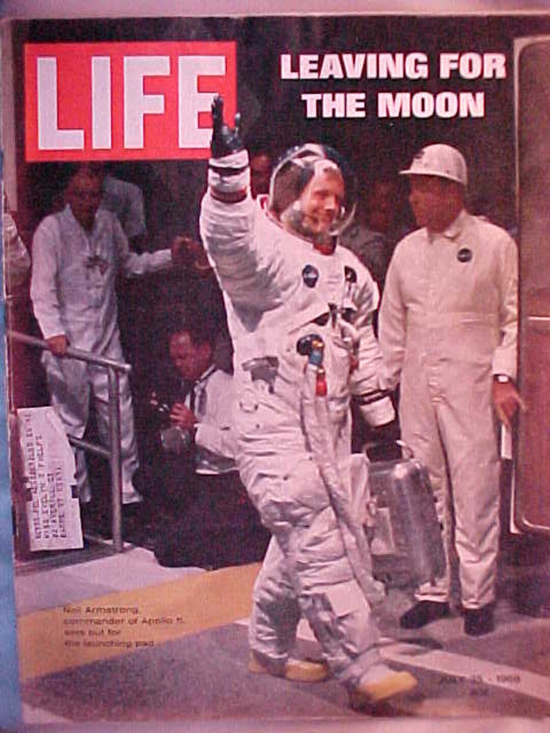 July 25, 1969 LIFE Magazine With Niel Armstrong Leaving for the Moon on ...