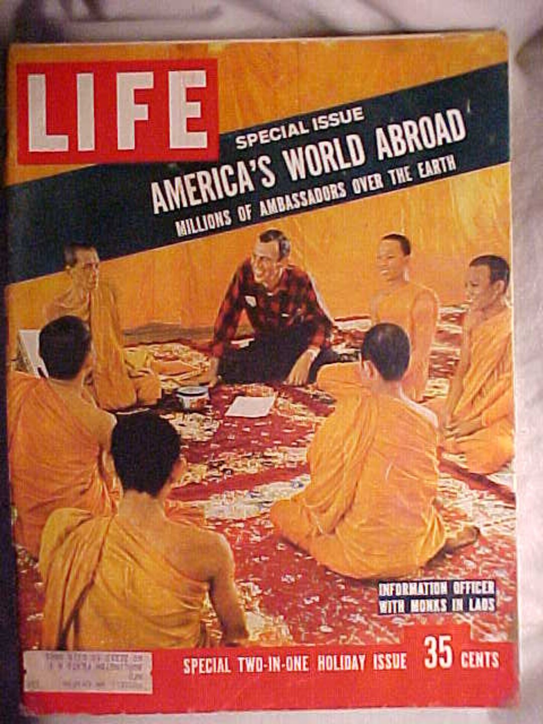 December 23, 1957 LIFE Magazine With Monks in Laos on the Cover Has 166 ...