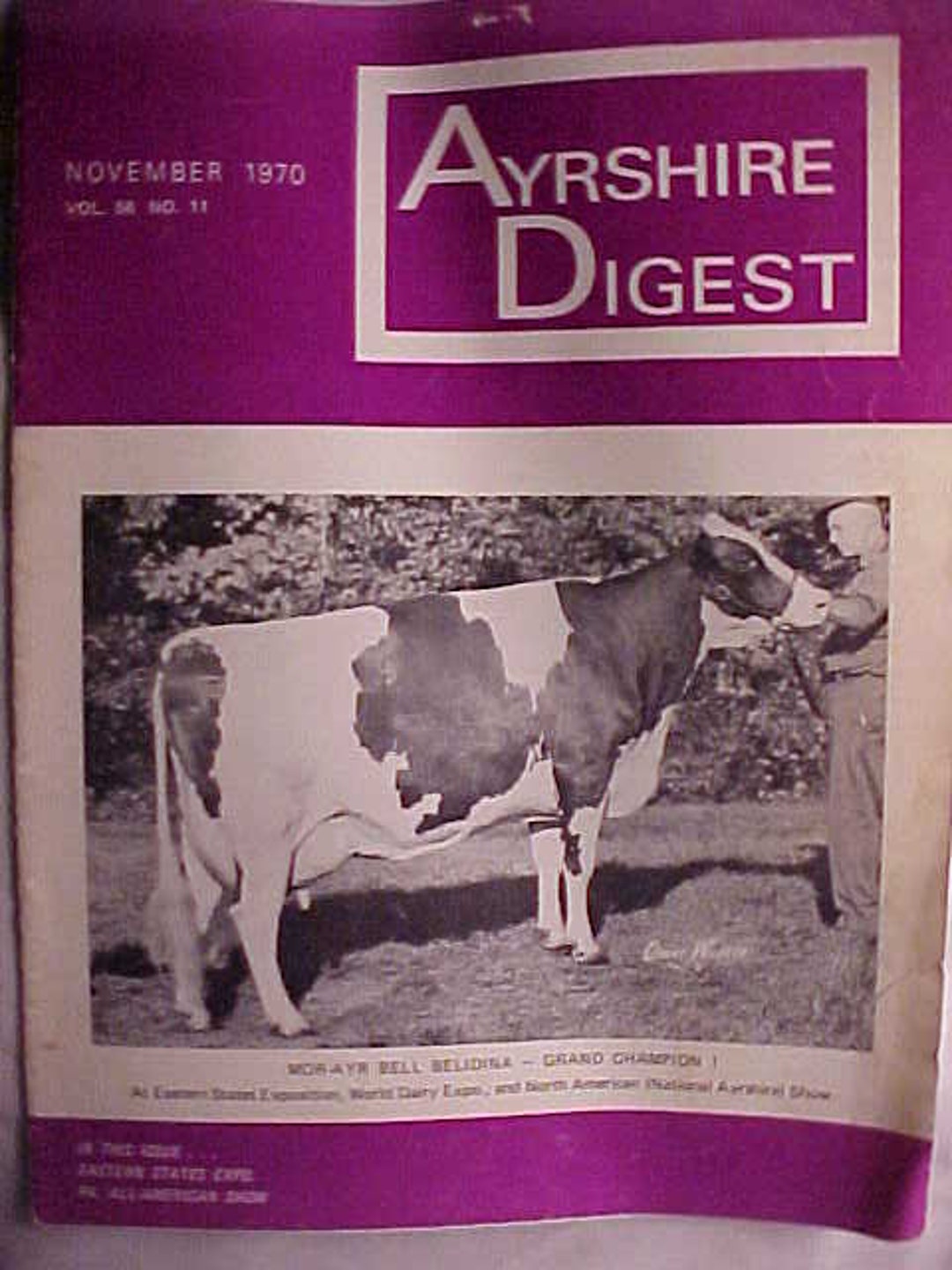 November 1970 the Ayrshire Digest Magazine the Ayrshire Breeders ...