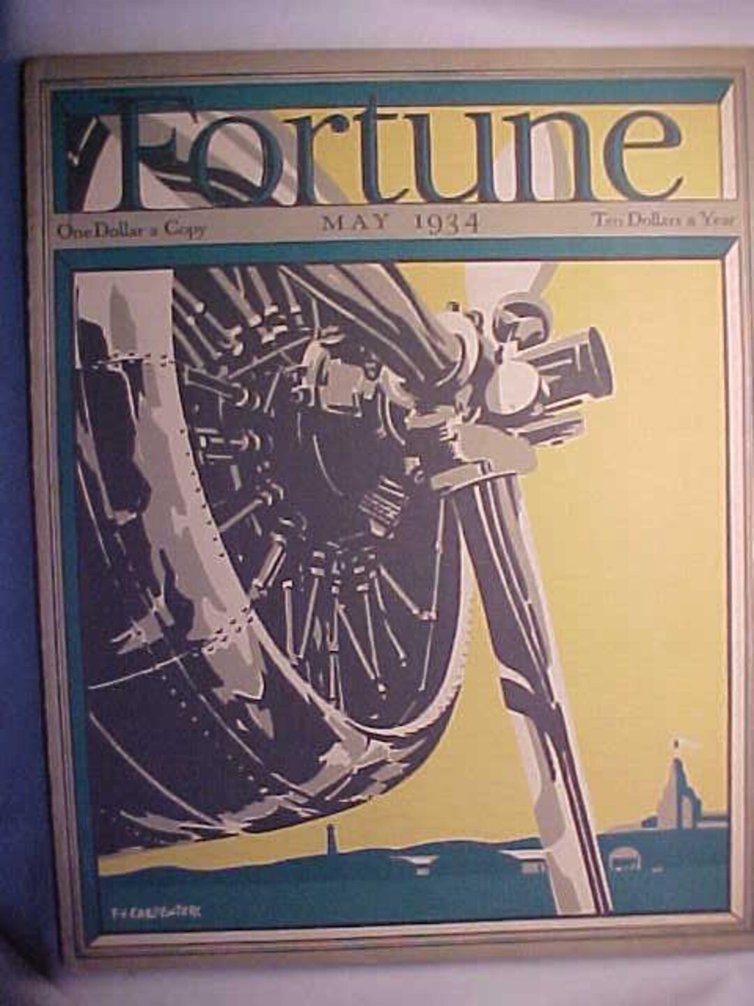 May 1934 Fortune Magazine Cover Art by F. V. Carpenter Has 218 Pages of ...