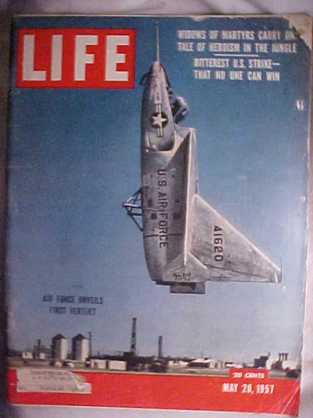May 20, 1957 LIFE Magazine With Air Force First Vertijet Aviation Cover ...