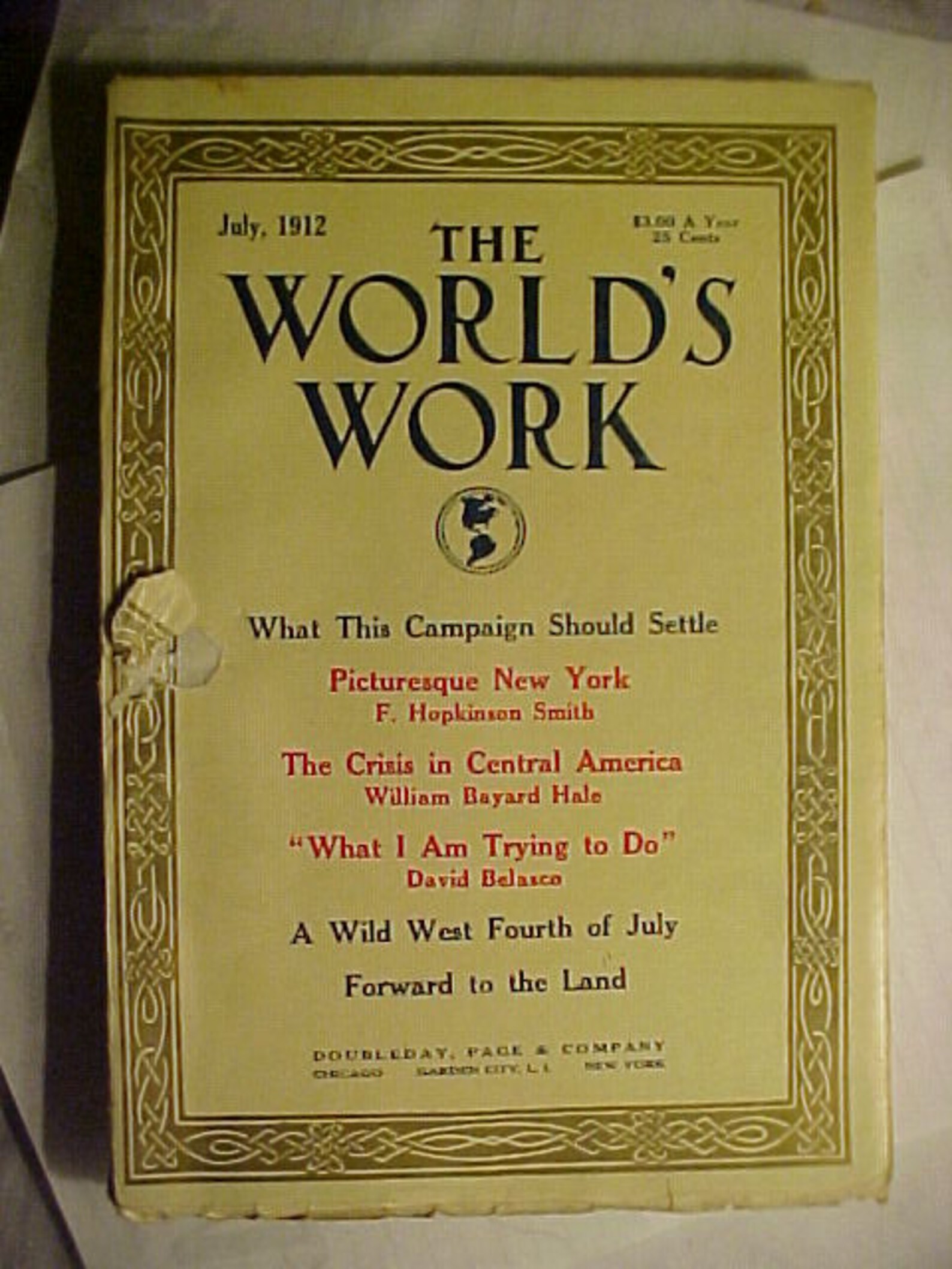 July 1912 The World's Work Magazine Published By | Etsy