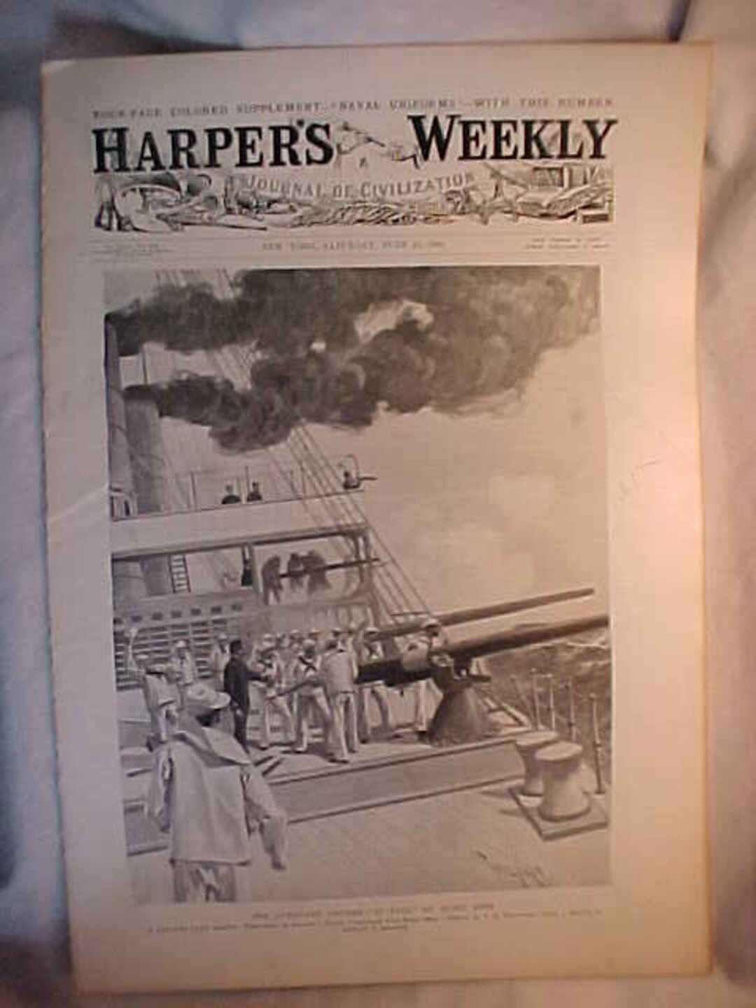 June 25, 1898 Harper's Weekly New York Magazine With Cover Art by ...