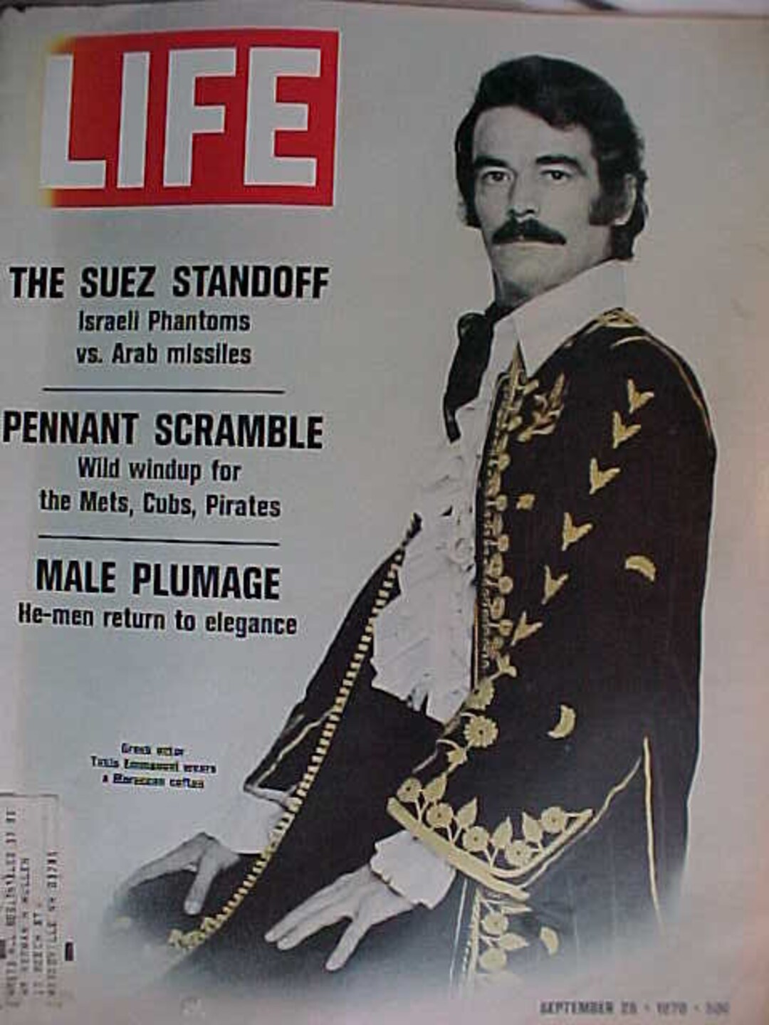 September 25, 1970 LIFE Magazine With Actor Takis Emmanuel on the Cover ...