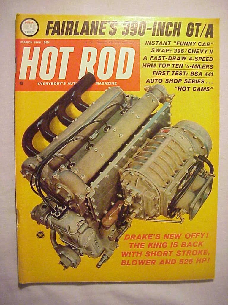 March 1966 Hot Rod Magazine has 130 pages of ads and articles | Etsy