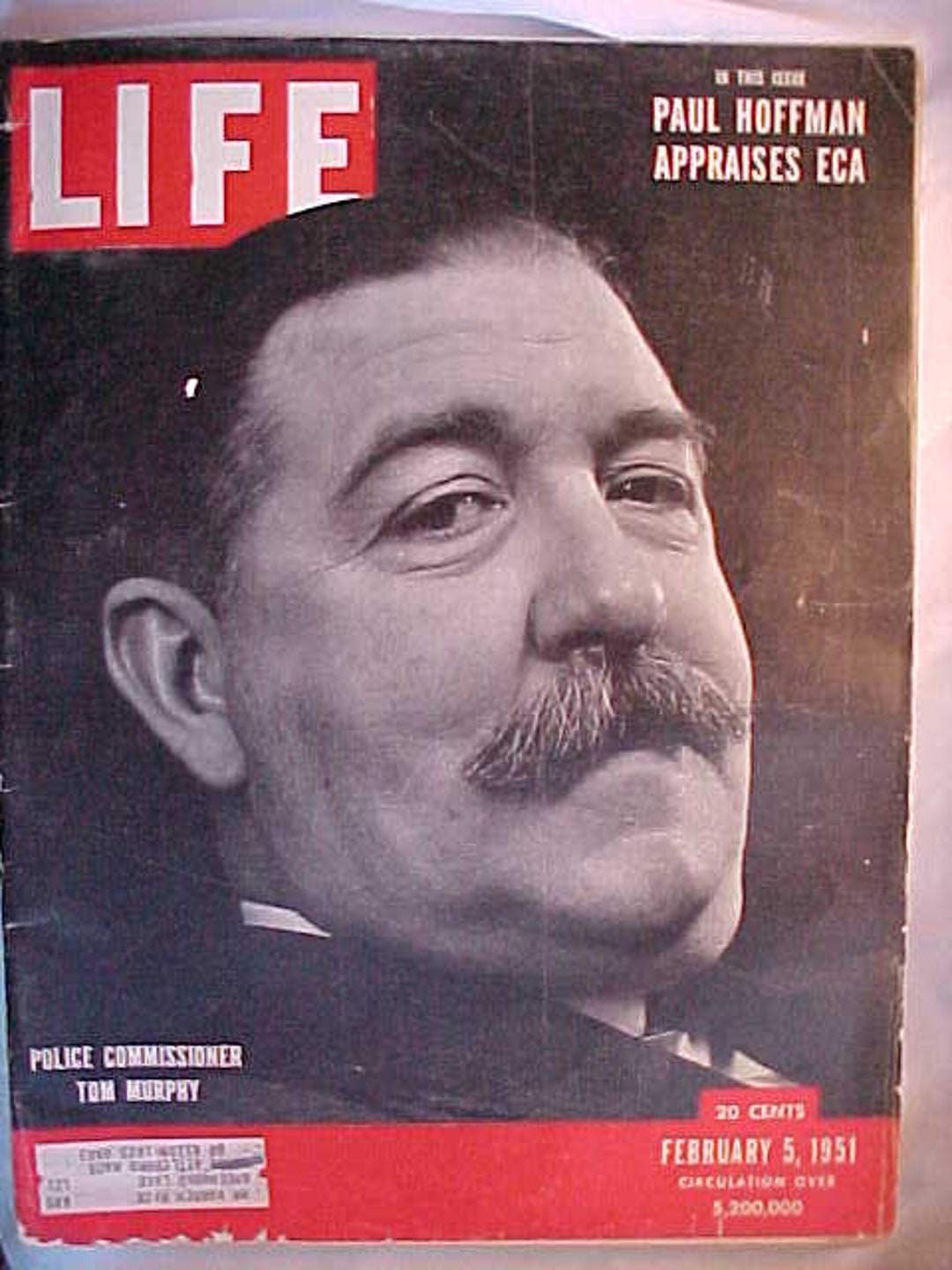 February 5, 1951 LIFE Magazine With Police Commissioner Tom Murphy on ...