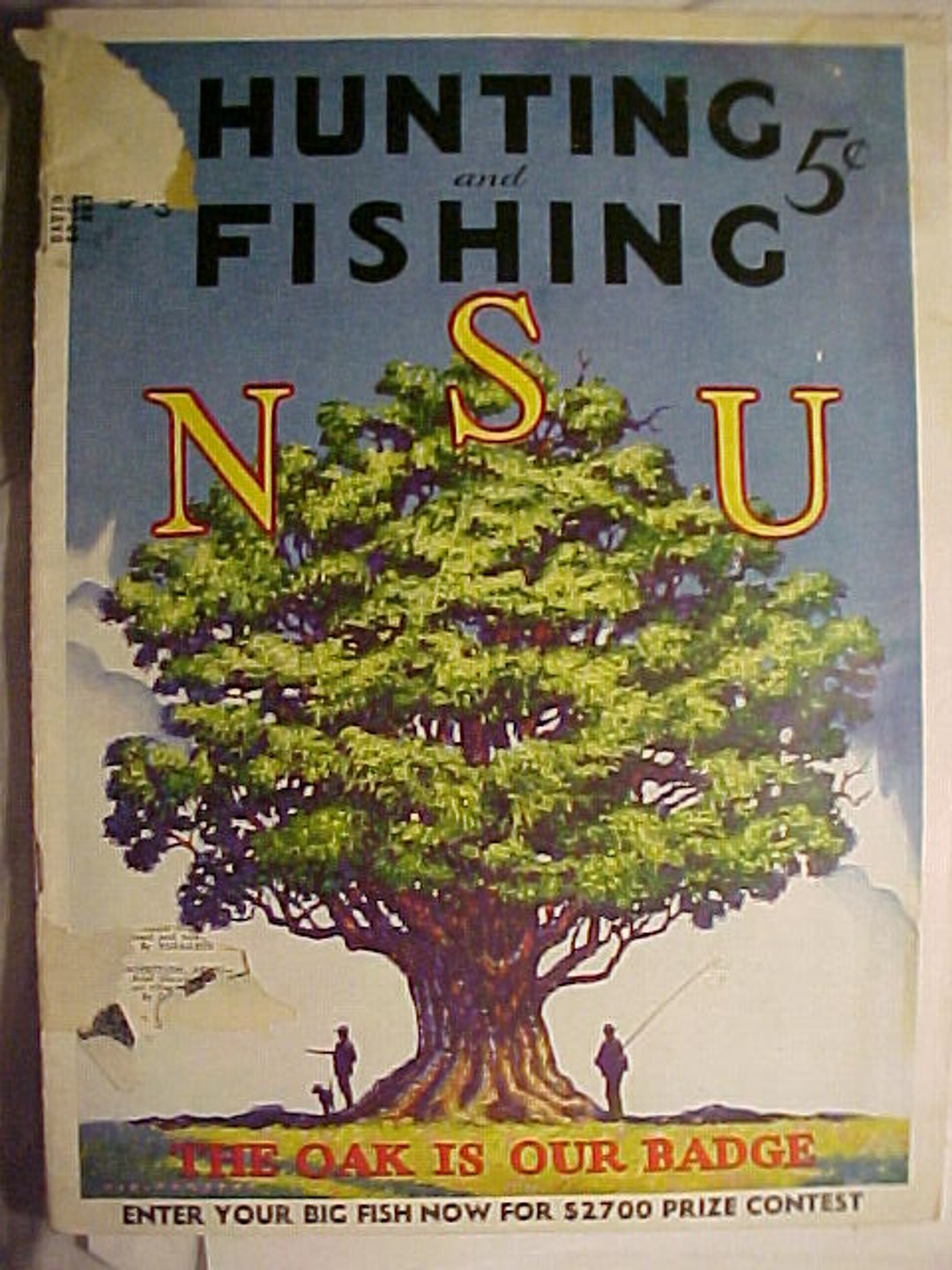 July 1935 Hunting and Fishing Magazine With Cover Art by P. B. Parsons ...