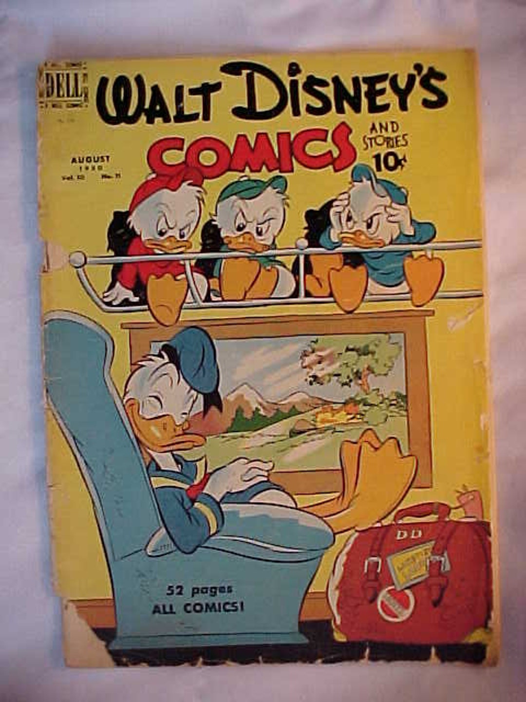 August 1950 Walt Disney's Comics and Stories Donald Duck Vol. 10 No. 11 ...