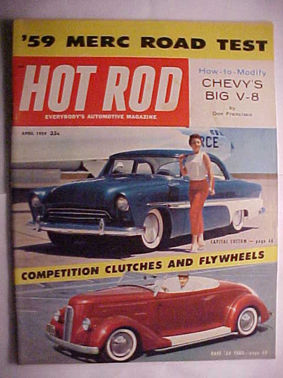 April 1959 Hot Rod Magazine Has 106 Pages of Ads and Articles, Antique ...