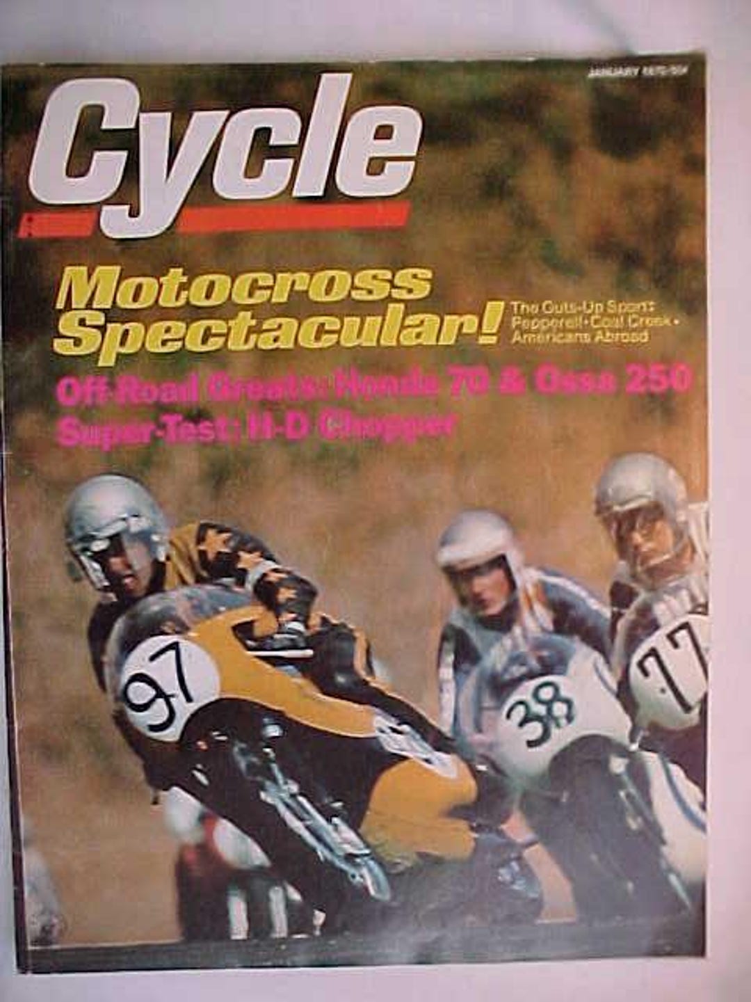 January 1970 CYCLE Motorcycle Magazine With Vintage Motorcycle Cover ...