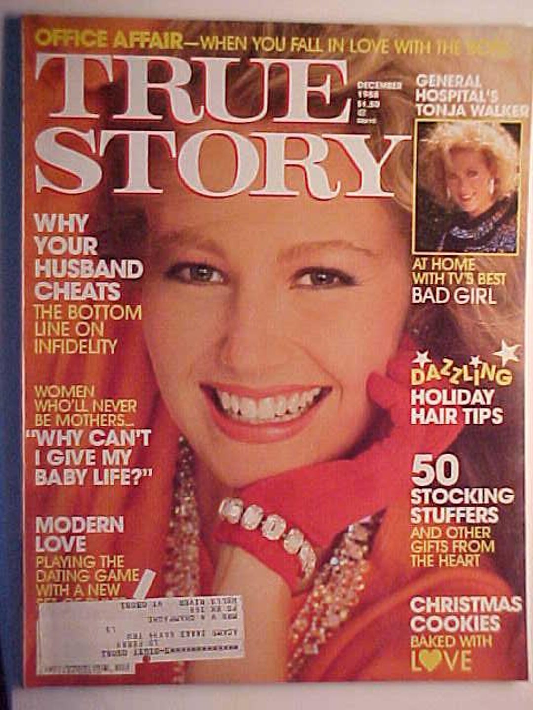 December 1988 True Story Magazine With Cover by Palma Kolansky, Ellen ...