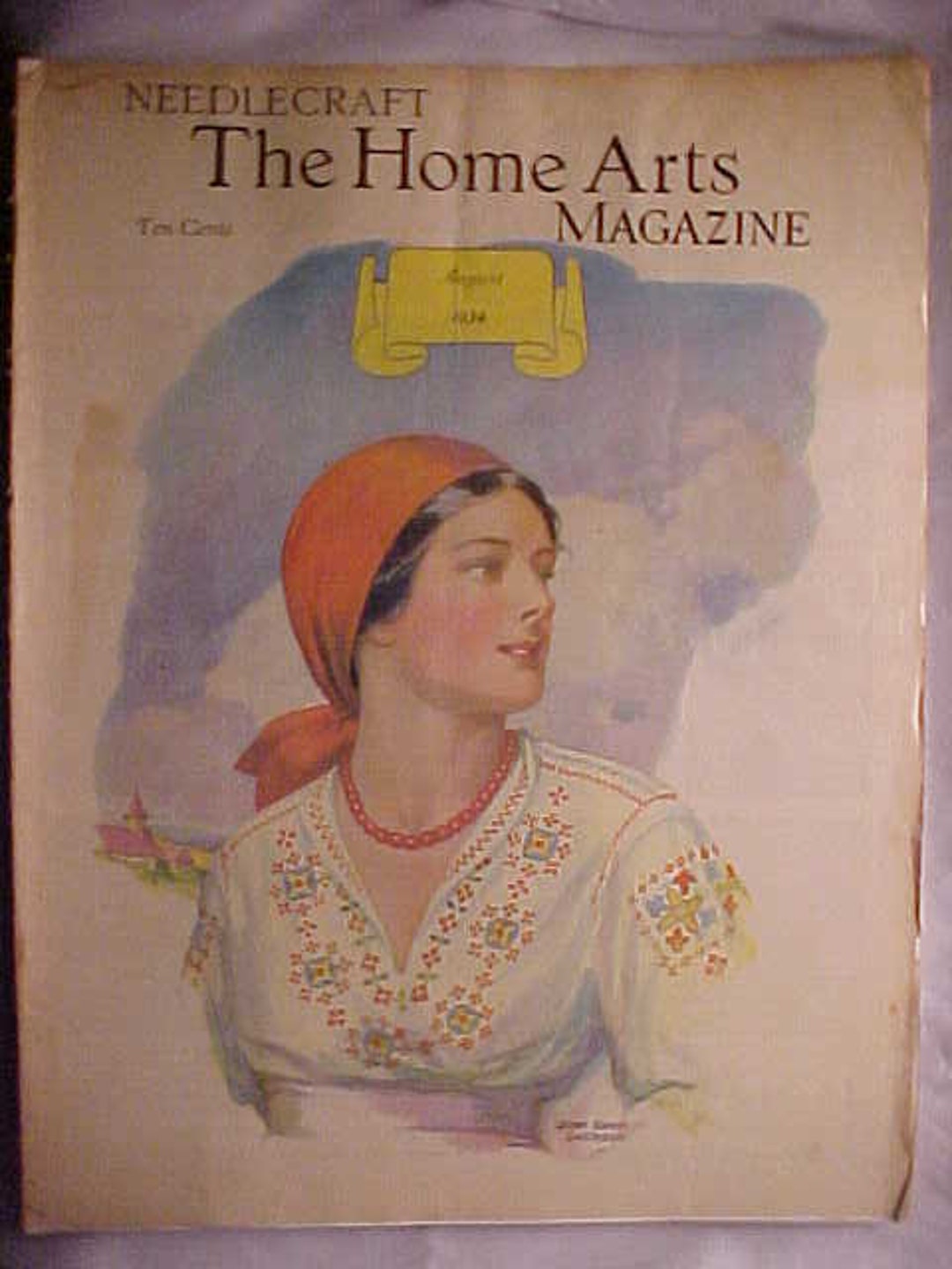 August 1934 Needlecraft the Home Arts Magazine for Women With Cover Art ...