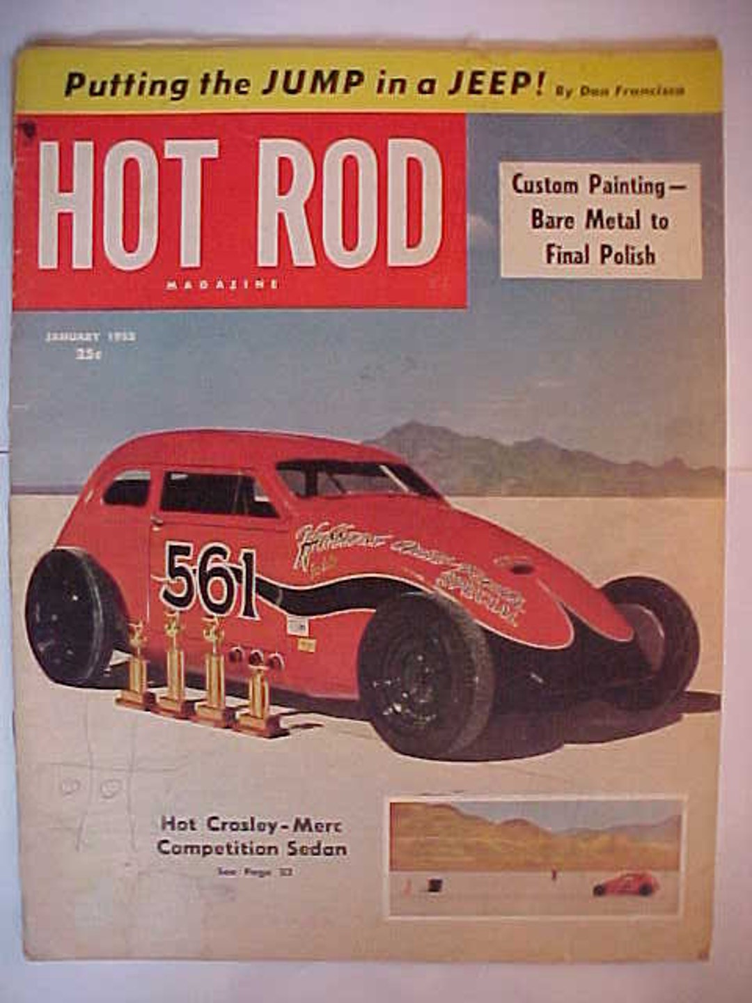 January 1953 Hot Rod Magazine Has 66 Pages of Ads and Articles, Antique ...