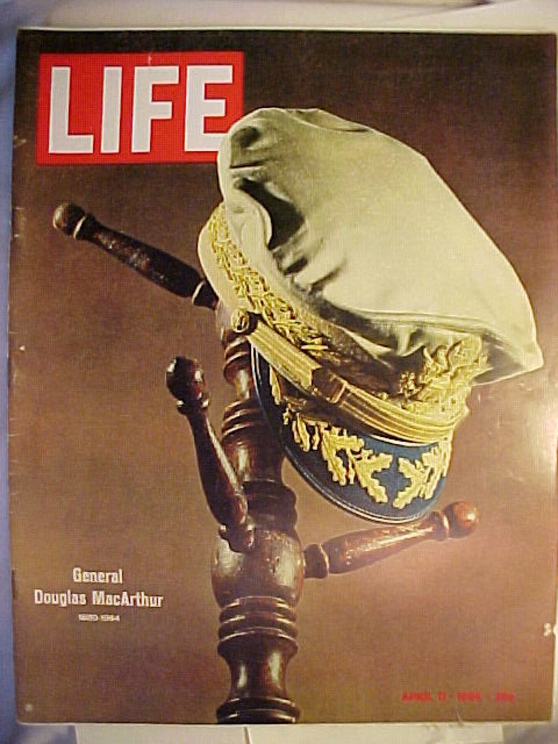 April 17 1964 LIFE Magazine With General Macarthur's Hat - Etsy
