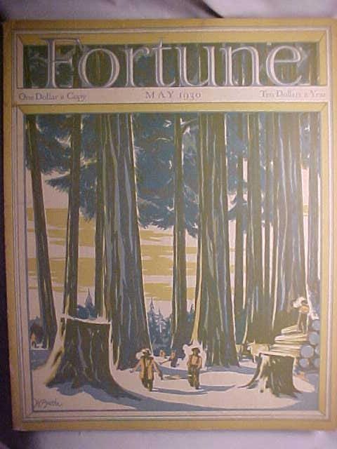 May 1930 Fortune Magazine Nice Cover Art Has 148 Pages of Ads and ...