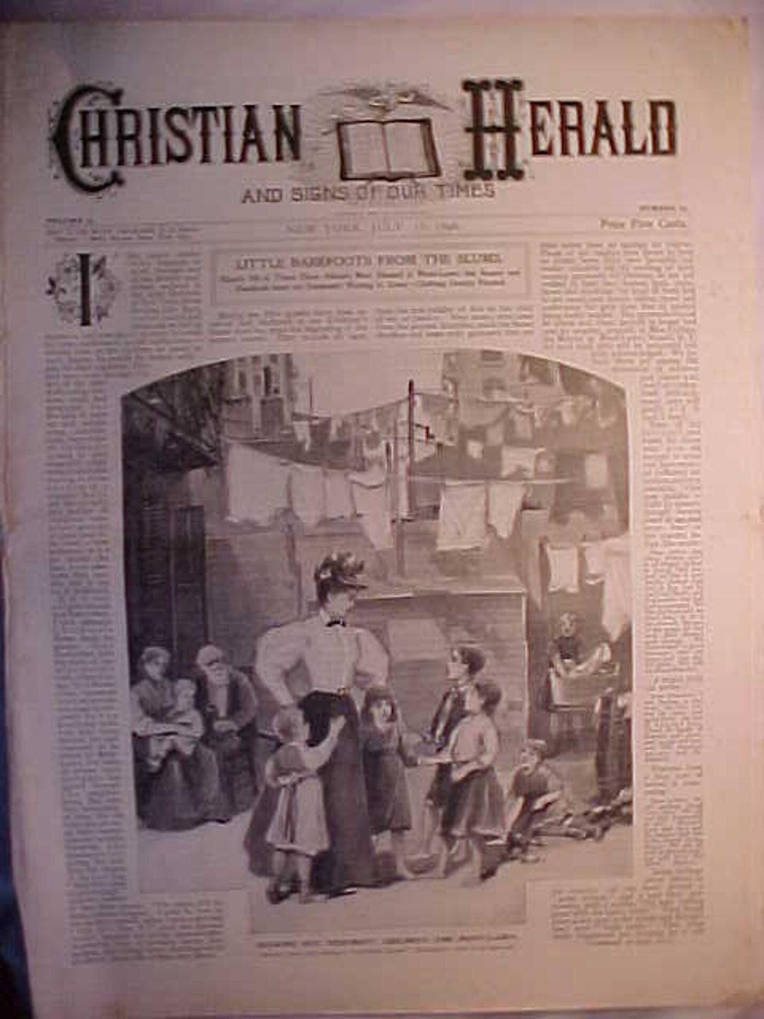 July 15, 1896 Christian Herald and Signs of Our Times Magazine New York ...
