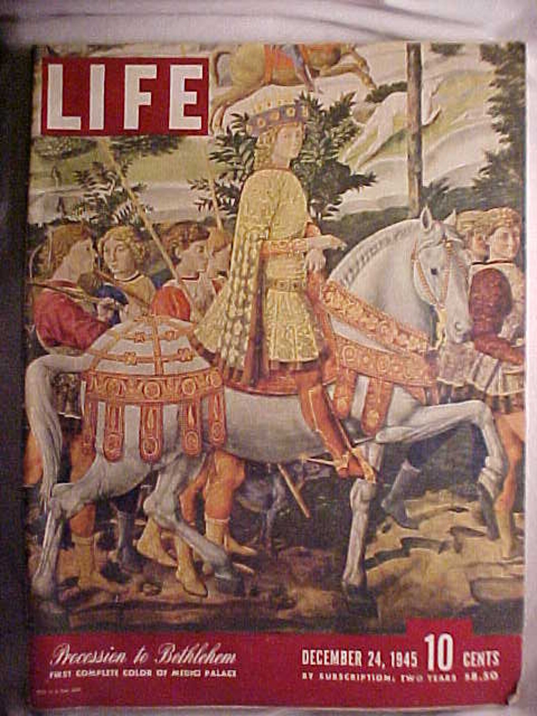 December 24, 1945 LIFE Magazine With Color Print of Medici Palace on ...
