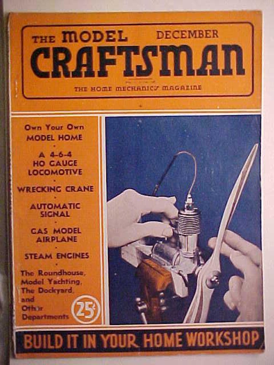 December 1936 the Model Craftsman Magazine, Has 64 Pages of Ads and ...