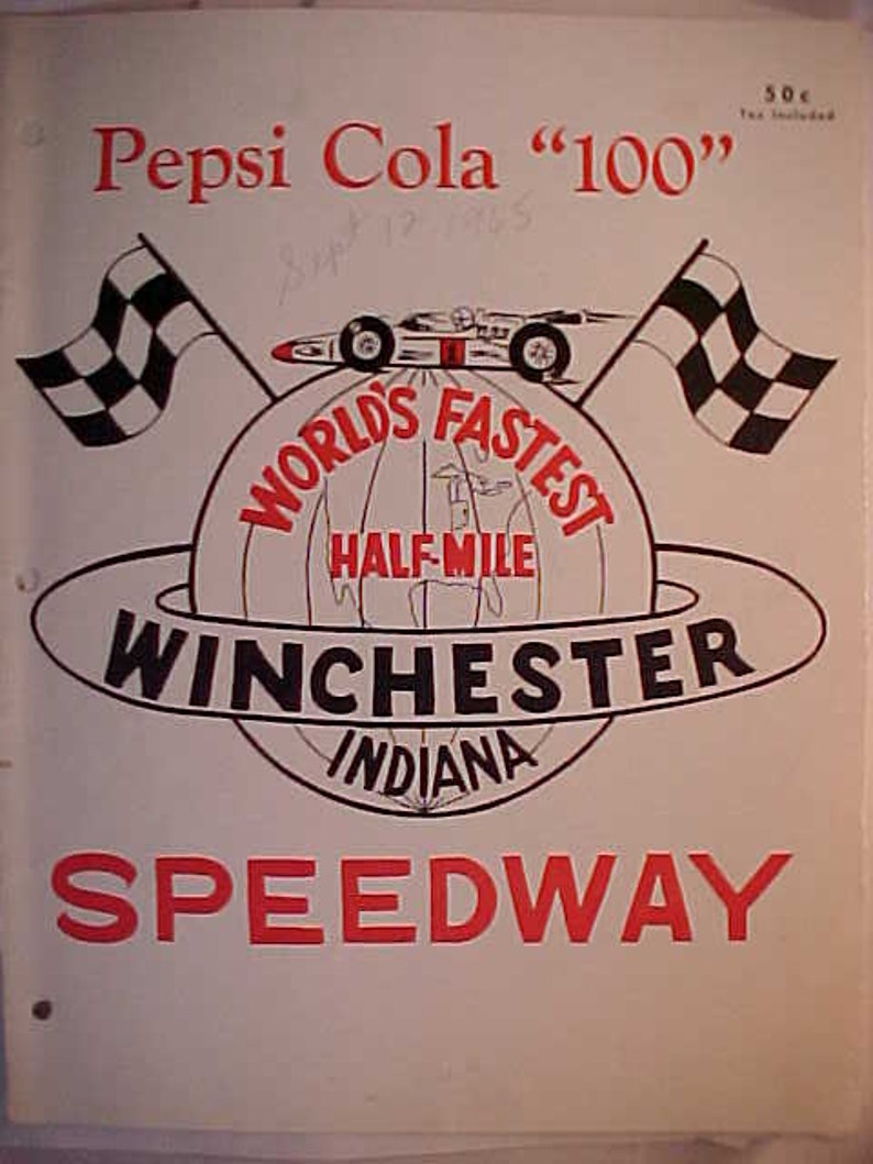September 1965 World's Fastest Half Mile Speedway - Etsy