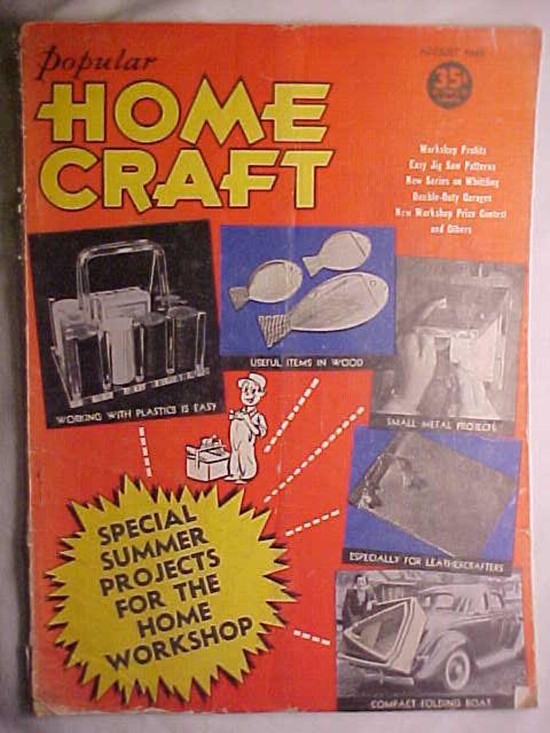 August 1949 Popular Home Craft Magazine, Has 60+ Pages of Ads ...