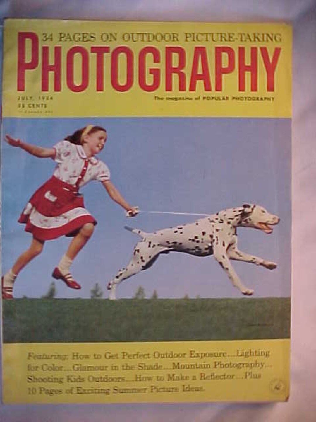 July 1954 Photography Magazine With Judy Fishback on the Cover by Glen ...