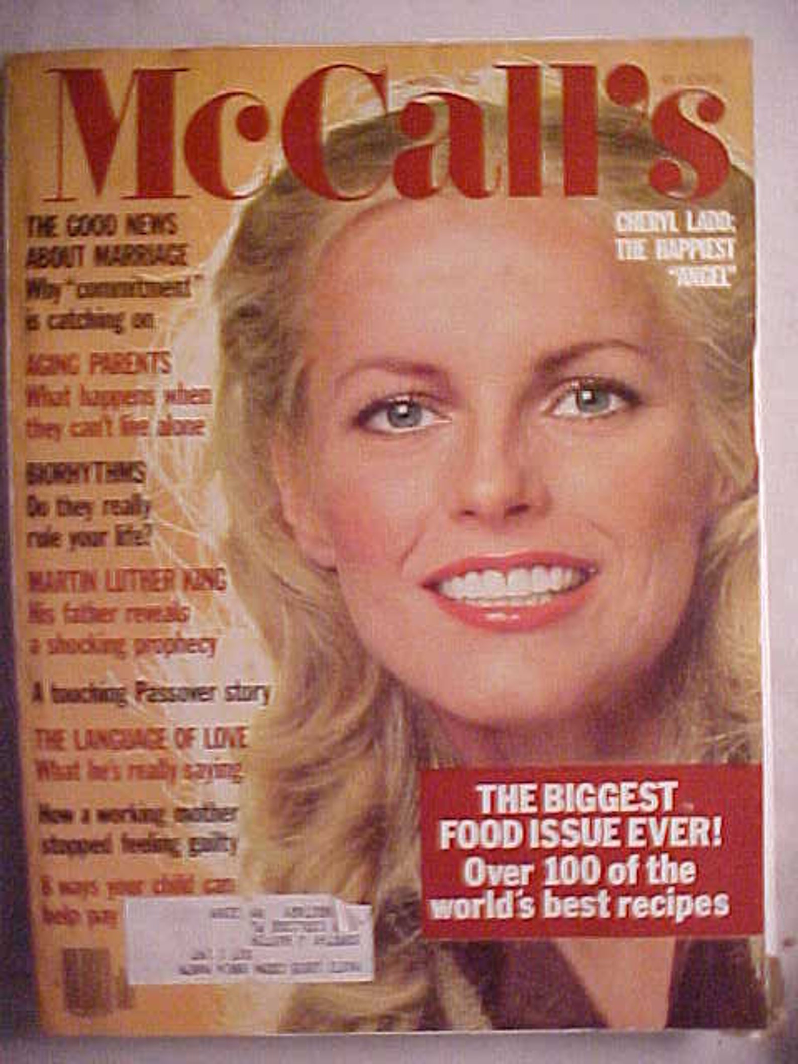 April 1978 Mccall's Magazine With Cheryl Ladd on the Cover by Jim Britt ...