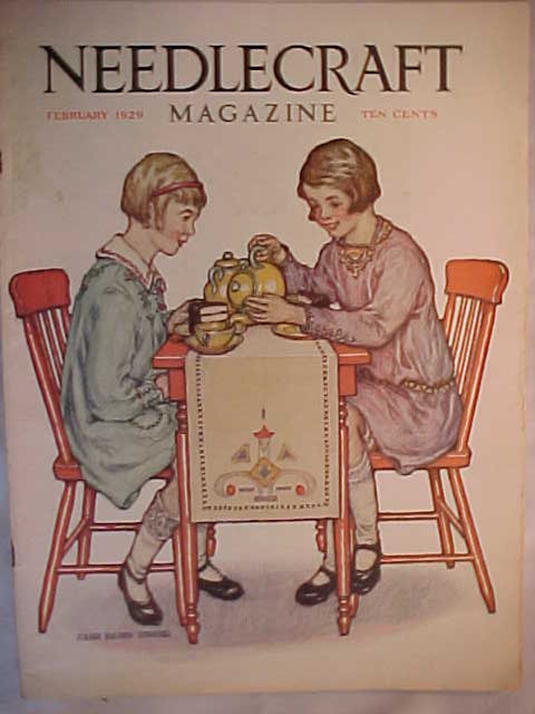 February 1929 Needlecraft Magazine for Women Has 50 Pages of Ads and ...