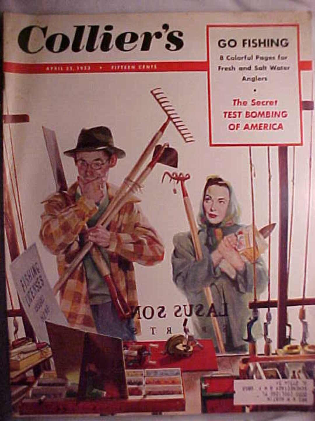 April 25, 1953 Collier's the National Weekly Magazine With Cover Art by ...