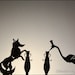 Fox and Crane Shadow Puppet Set - Etsy