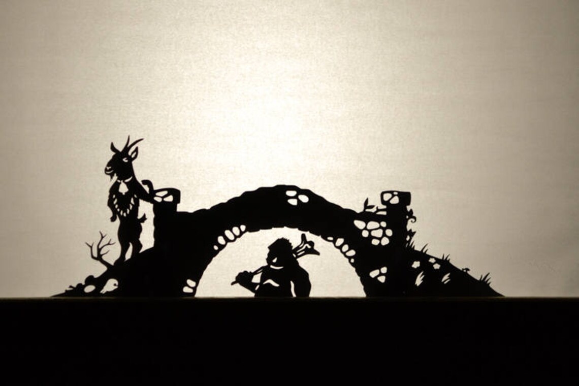 Three Billy Goats Gruff: Shadow Puppets - Etsy